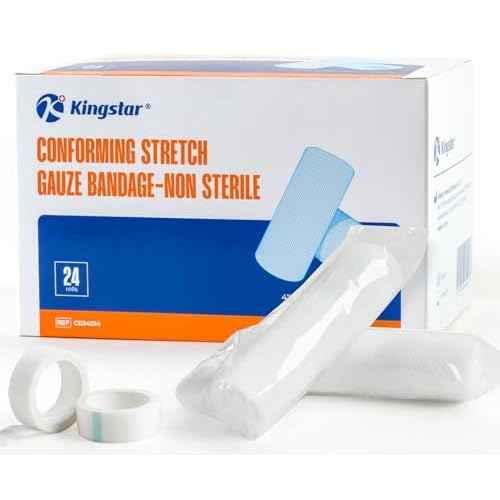 Gauze Rolls Bandages, Conforming Stretch Gauze Bandage 4 Inch, 24 Roll ...