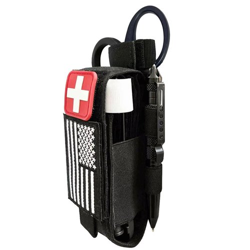 Molle TQ Tourniquet Pouch Holder & Tactical Trauma Medical Shear Flash ...