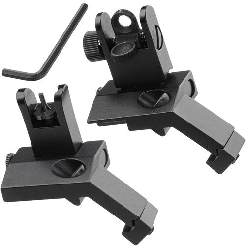Ultralight 45 Degree Offset Flip Up Iron Sights, Rapid Transition Pica ...