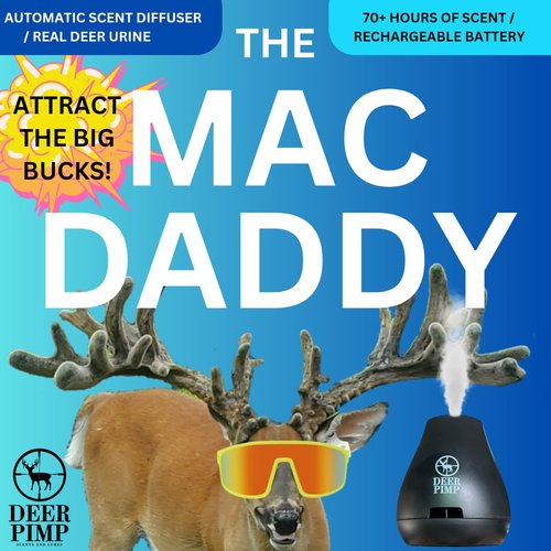 DEER PIMP MAC Daddy Trifecta Real Deer Urine Diffuser with (3) Urine C ...
