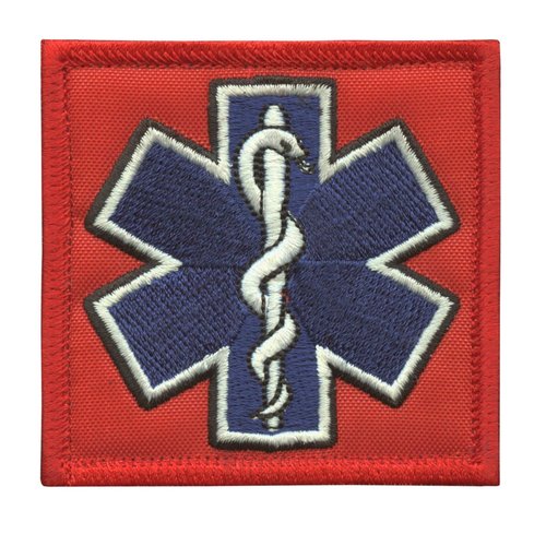 Medical Skull EMS EMT Paramedic Morale Tactical Army Gear Fastener Pat ...
